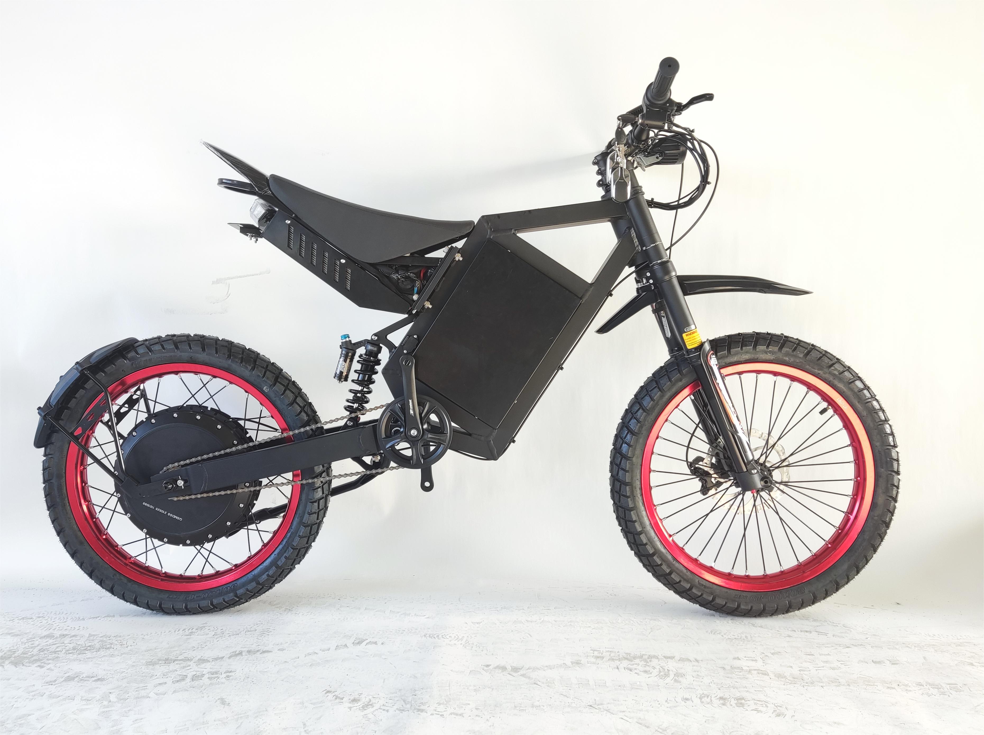Super Fast Bomber 15000w Mountain Electric Bike 72V 40AH Battery Dirt ...